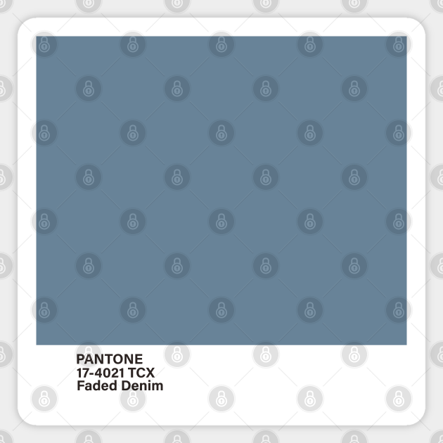 pantone 17-4021 TCX Faded Denim - Pantone Color - Sticker | TeePublic pantone 17-4021 TCX Faded Denim - Pantone Color - Sticker | TeePublic